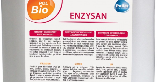 POLBIO ENZYSAN Detergent pentru pardoseli si suprafete 5L -EXP1