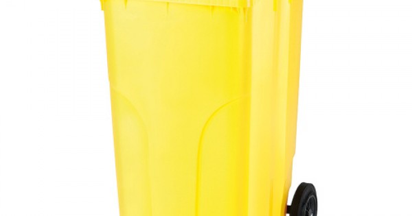 Europubela plastic galben, 120 L - separare hartie, SULO - Transport inclus