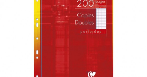 Coli albe duble A4 multiperforate, metric, 100 file, Clairefontaine