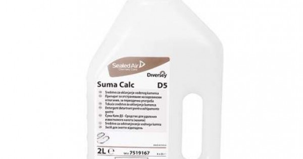 Detergent detartrant bucatarie SUMA Calc D5, Diversey, 2L